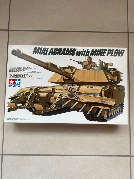 M1A1 Abrams with Mine Plow Modellbauset | 1/35 | Tamiya (Neu und ...
