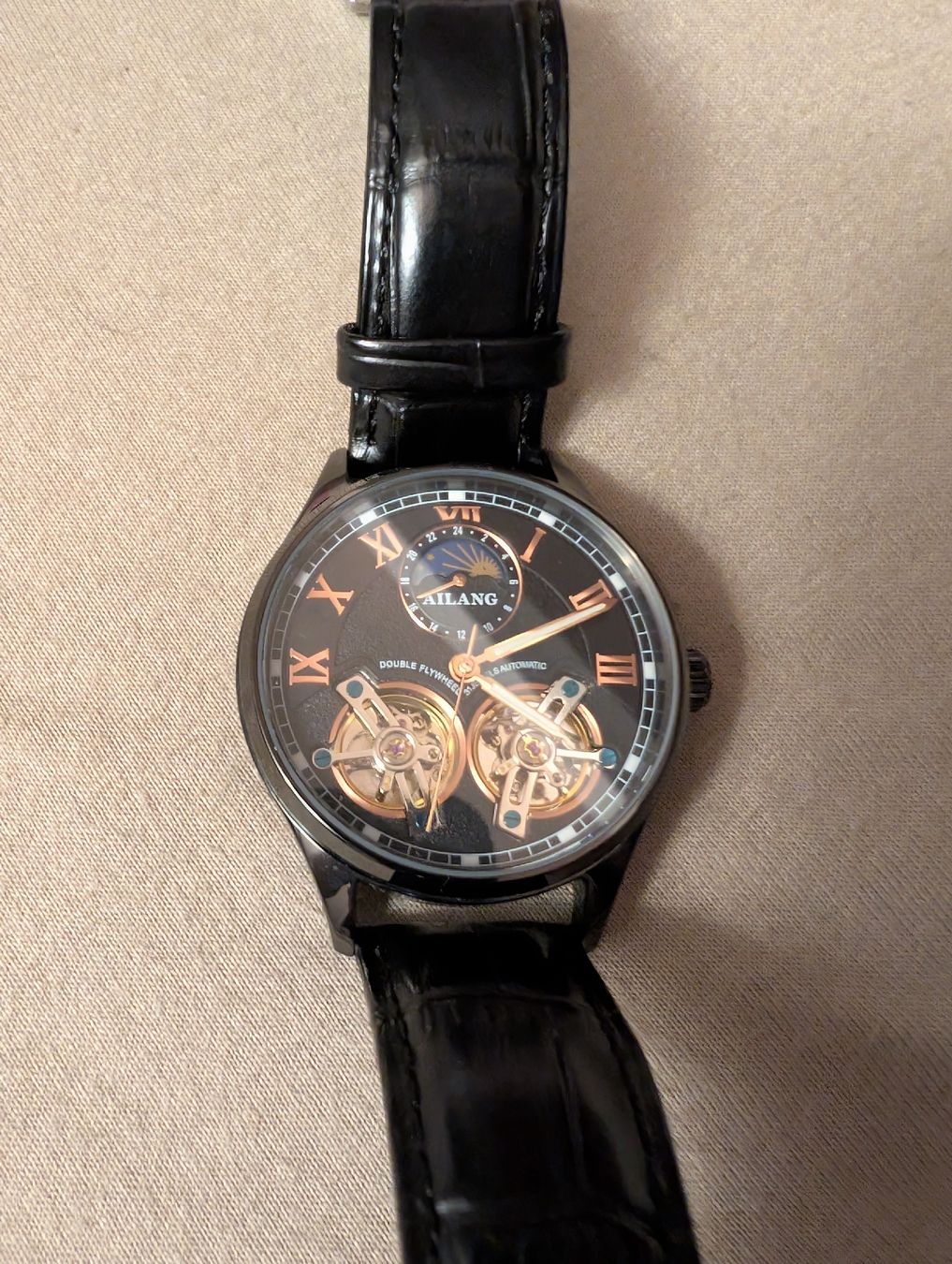 Doppel-Unruh (Double Flywheel) Automatik Uhr (Neu (gemäss Beschreibung ...