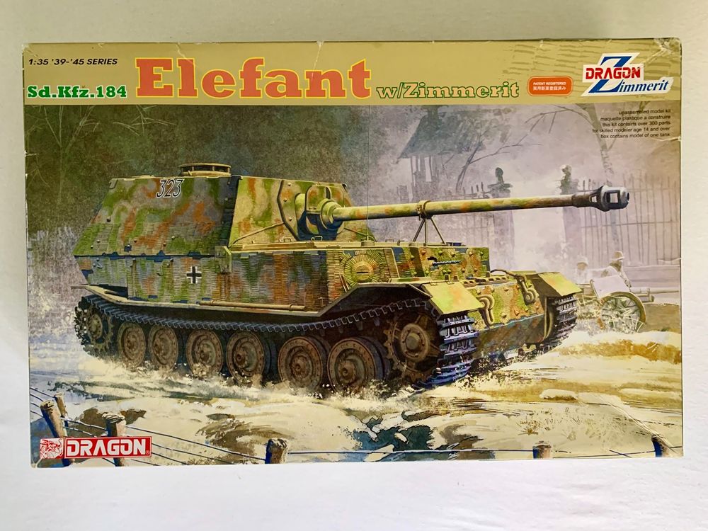 Dragon Elefant w/Zimmerit #6465, metal gun barrel | Kaufen auf Ricardo