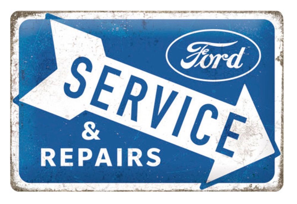Ford Service & Repair Hängeschild Blechschild Schild 20x30cm (Neu und ...
