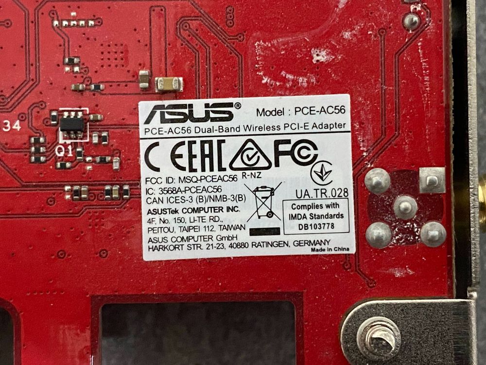 ASUS PCE-AC56 carte réseau wifi | Kaufen auf Ricardo