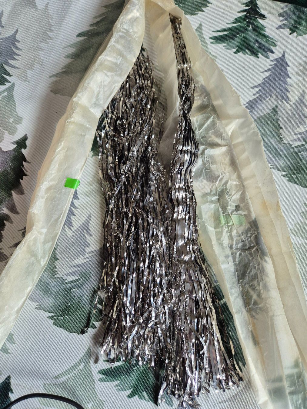 Silberne Stanniol Lametta, Vintage, top (Neu (gemäss Beschreibung)) in ...