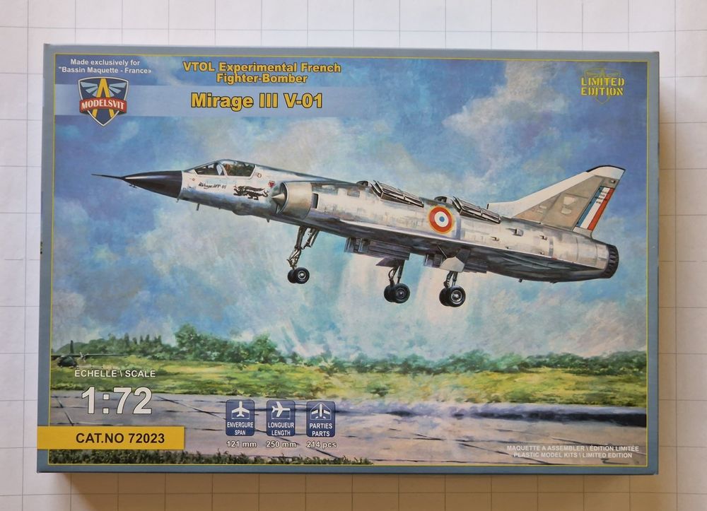 1/72 Mirage III V-01 French VTOL Fighter Modelsvit neu lim. (Neu und ...