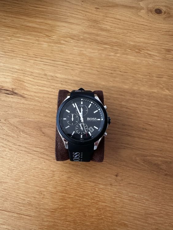 Hugo Boss Herren Chronograph Uhr – Schwarz – Datum – Silikon (Gebraucht ...