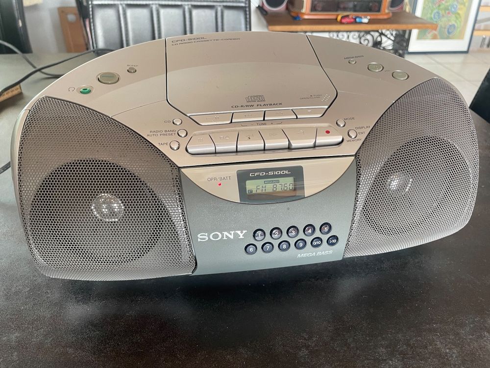 Boombox Sony CFD-S100L CD Radio Cassette Recorder (Gebraucht) in ...
