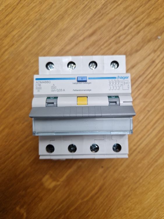 Hager FI/LS ADM 466C 4P C-16A 30mA Typ A (Gebraucht) in Oberrohrdorf für CHF 69 – mit Lieferung ...