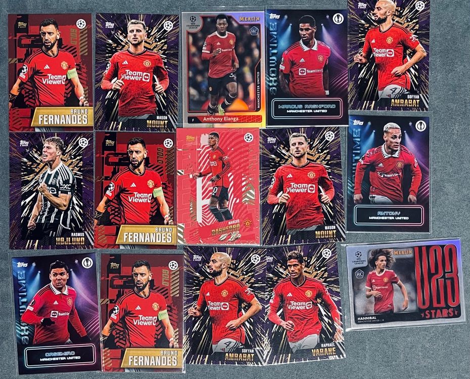 2024 Topps Manchester United (Fernandes Hojlund Rashford) (Gebraucht ...