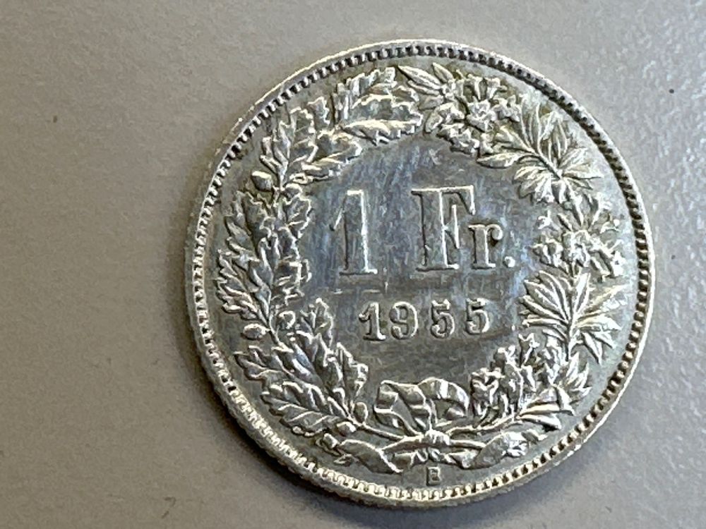 1 Fr. Silber Schweiz 1955 ss (Gebraucht) in Herisau für CHF 16 – mit Lieferung auf Ricardo kaufen