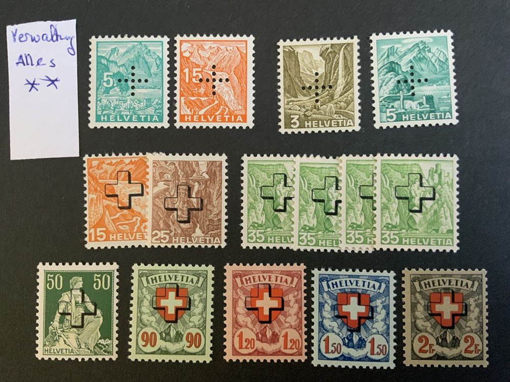 Briefmarken Schweiz Dienstmarken (Neu (gemäss Beschreibung)) in Binningen für CHF 5 – mit ...