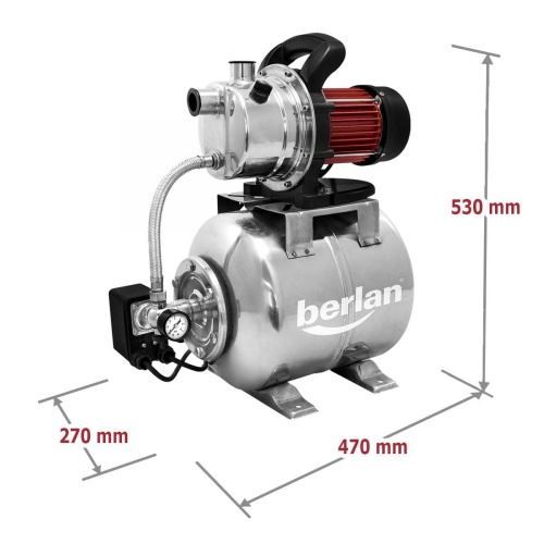 Berlan - Edelstahl Hauswasserwerk 1200 W (Neu und originalverpackt) in ...
