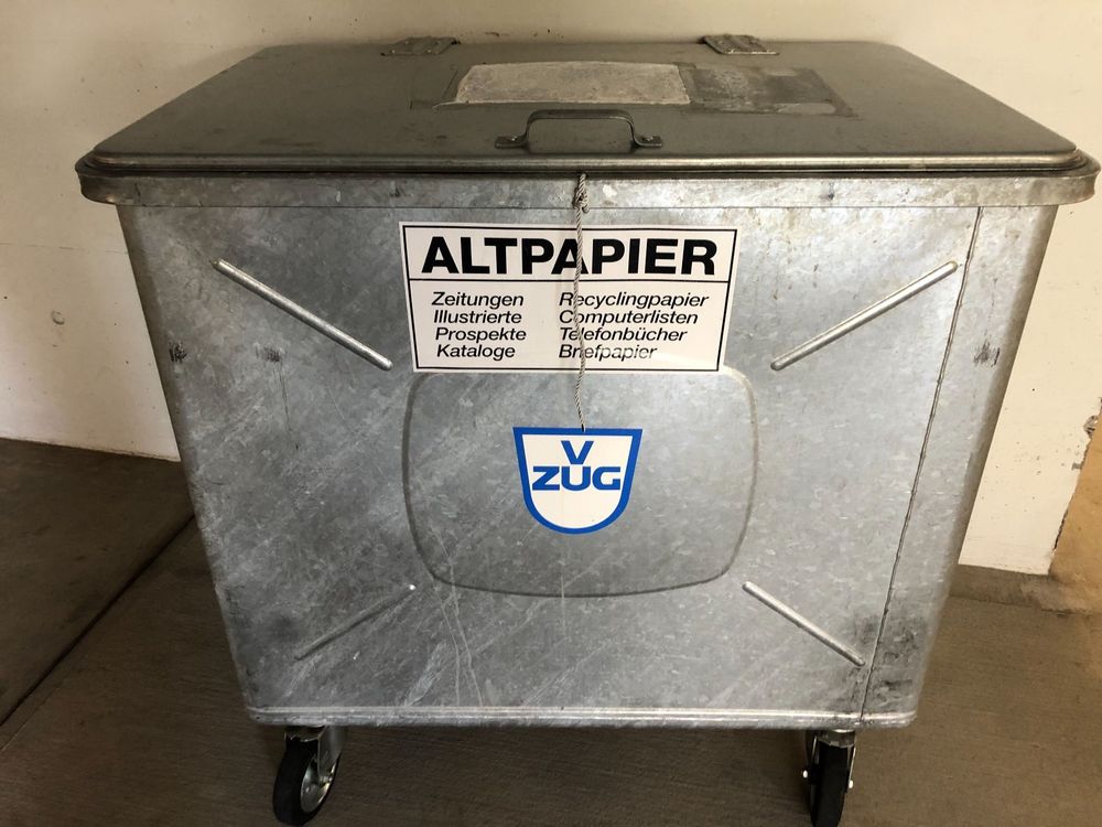 Stahlcontainer Altpapier Container (Gebraucht) in Boniswil für CHF 226 ...