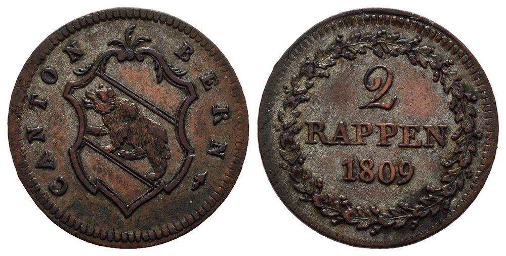 Bern 2 Rappen 1809 /222 | Kaufen auf Ricardo