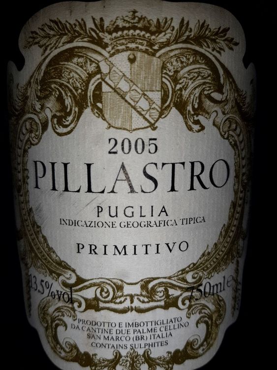 Pillastro primitivo puglia 2005 (Neu (gemäss Beschreibung)) in Le locle ...
