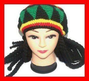 Rasta Cap Mütze Hut Dreadlocks Jamaika Fasnachtskotüm Reggea (Neu und ...
