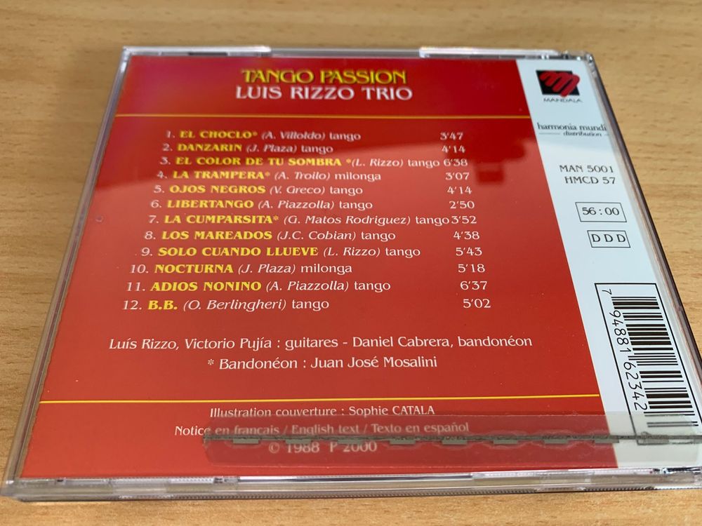 Luis Rizzo, Luis Rizzo Trio – Tango Passion (Gebraucht) in Rikon im ...