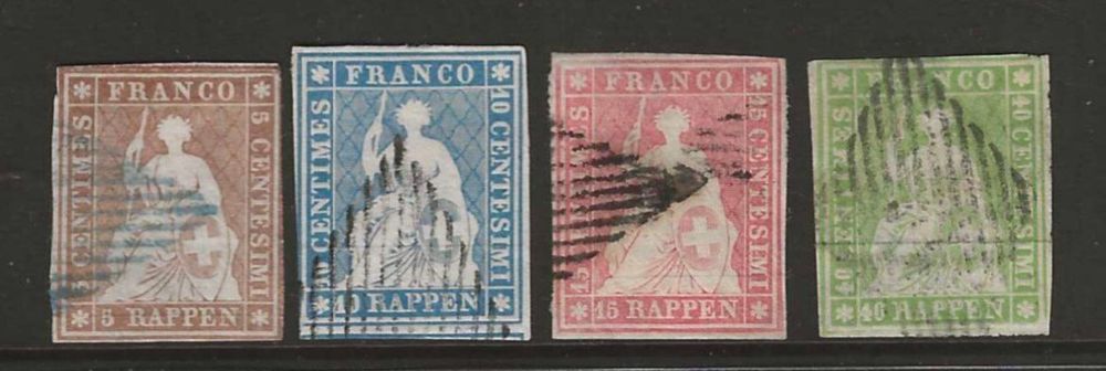 1854 : Strubel Nr. 22A - 26A : KP 1050.-- (Gebraucht) in Gümligen für CHF 95 – mit Lieferung auf ...