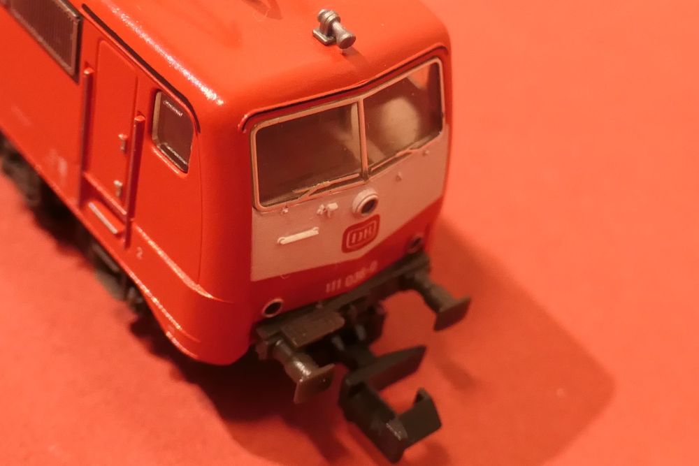 Fleischmann E-Lok BR 111 der DB, verkehrsrot, weisser Latz | Kaufen auf Ricardo