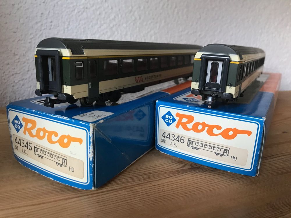 2 x Roco 44346 Personenwagen SOB 1. Kl. H0 DC (Gebraucht) in Dürnten ...