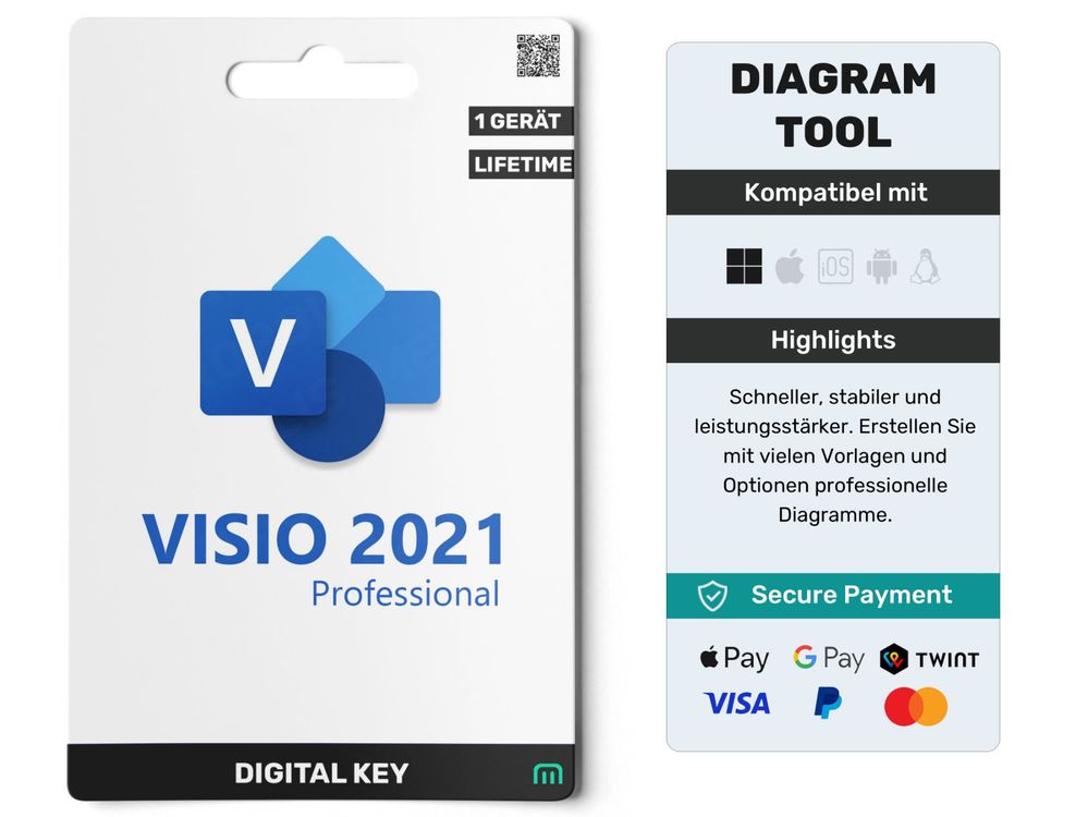 VISIO PROFESSIONAL 2021 | 1 PC | Multilingual (Gebraucht) in Dietlikon ...