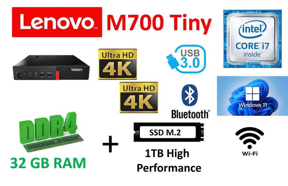 PC Lenovo ThinkCentre M700 Tiny-PC i7-6700 32GB 1TB m.2 WLAN (Gebraucht) in Meggen für CHF 335 ...