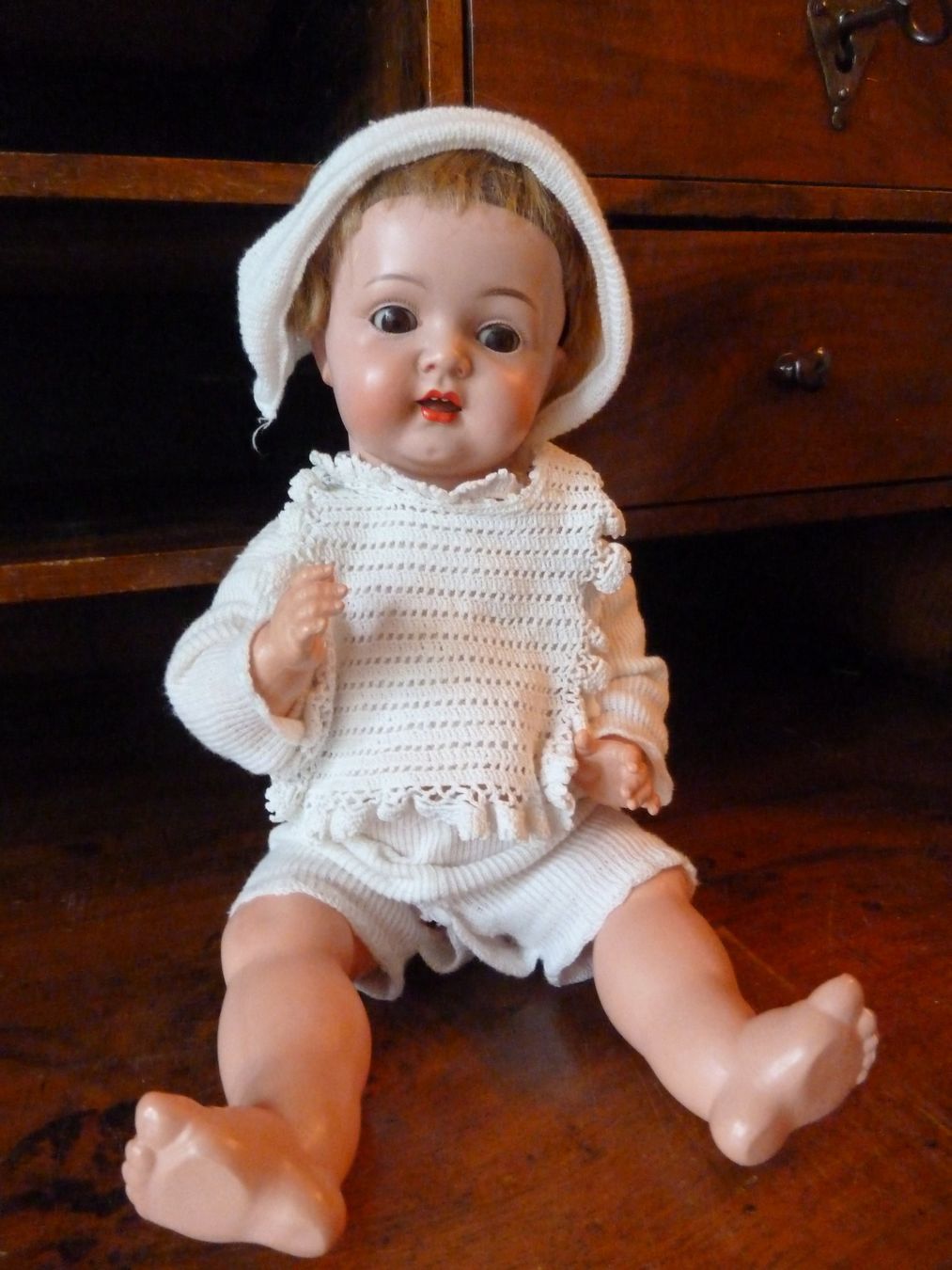 Antike ZelluloidPuppe von Kämmer und Reinhardt, 38cm, 1915 (Gebraucht ...