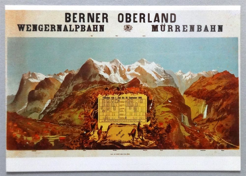 Plakat für Berner Oberland-Bahnen (D'occasion) à Fétigny pour CHF 1 – avec livraison | Acheter ...