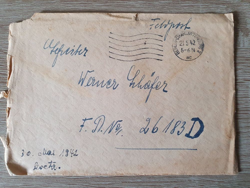 Feldpost Brief mit Inhalt WW2 1942 | Kaufen auf Ricardo