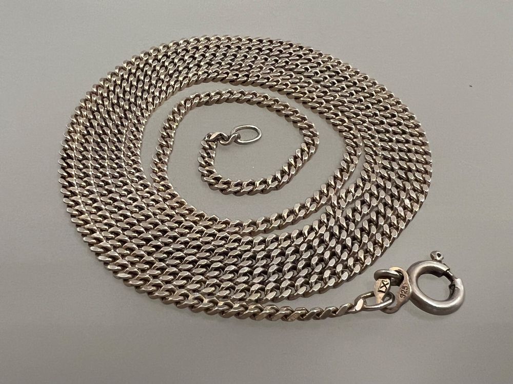 Silberkette 80cm lang - Ø2,3mm - 13,7g - Panzerkette selten (Gebraucht ...