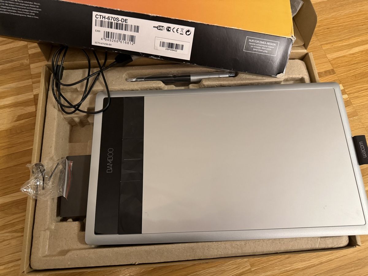 BAMBOO FUN Pen & Touch Generation Grafiktablett CTH-670S-DE (Gebraucht ...