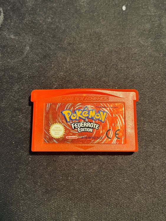 Gameboy Advance SP + Pokemon Feuerrote Edition Rot Nintendo (Gebraucht ...