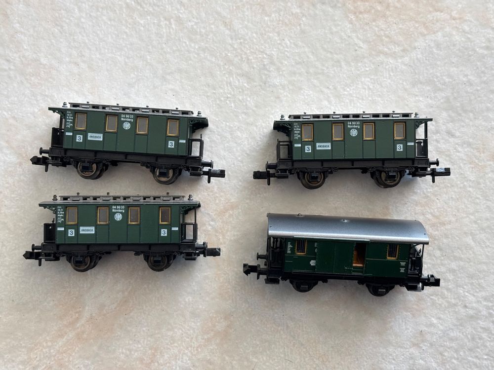 4x Fleischmann Personenwgen + Gepackwagen (Gebraucht) in Hauterive NE ...