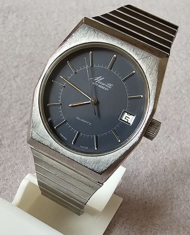 Musette Coy-Robert Swiss Made Mineralglas Elegante Herrenuhr (Gebraucht ...