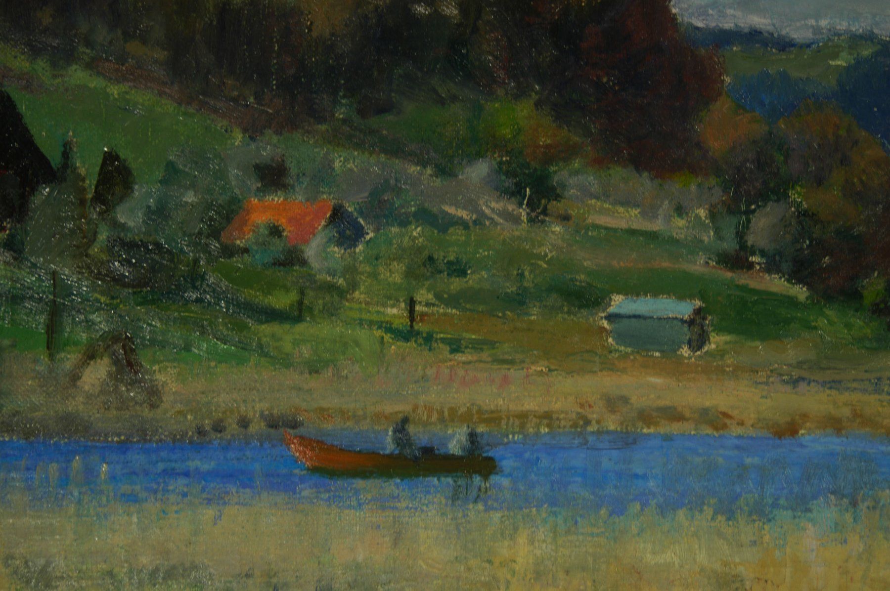 Max Paul Link Landschaft mit See Oel auf Leinwand (Gebraucht) in ...