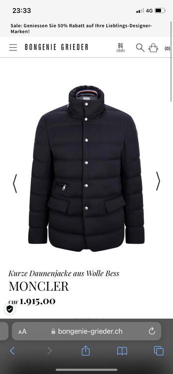 Moncler Original Bess Giubotto Gr. L , LP 1915 Fr. Fabrikneu (Neu ...