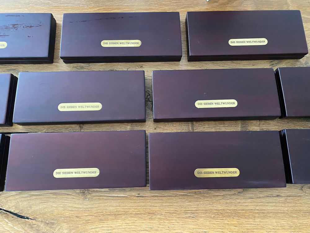 11 x Münzbox in OVP Box Schatulle Münzen TOP Etui NEU 385.- | Kaufen ...