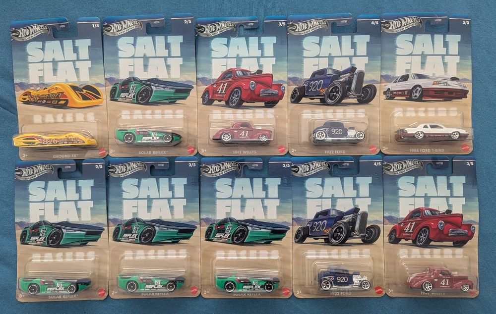 Hot Wheels Silver Series - Salt Flat Racers 10 Stück (Neu (gemäss ...