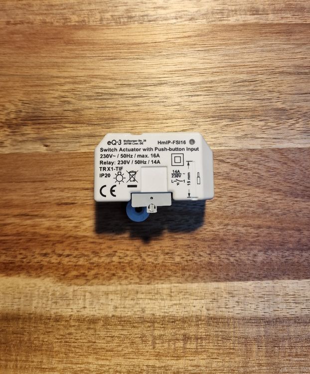 Homematic IP Funk-Schaltaktor mit Tastereingang (Gebraucht) in Kerzers für CHF 35 – mit ...