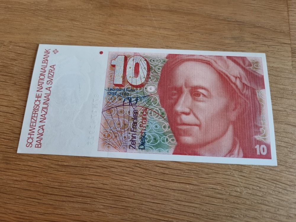 10 Franken-Banknote 1987 - ungefaltet! | Kaufen auf Ricardo