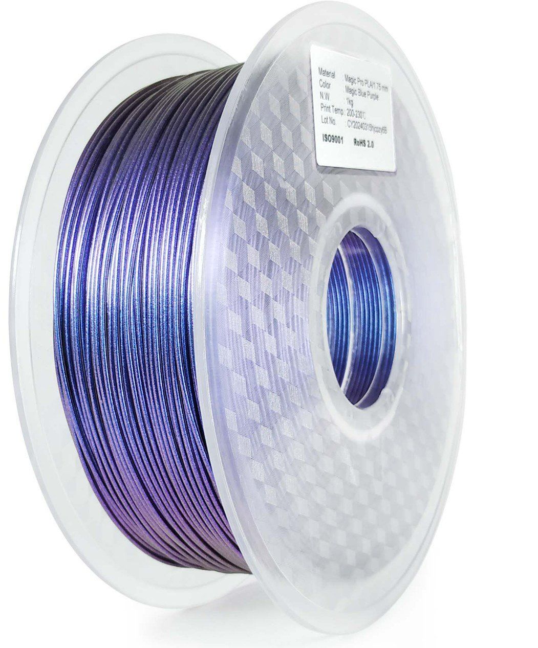 3 x PLA Magic 1 kg = 3 kg Filament, magic blue purple (Neu und ...