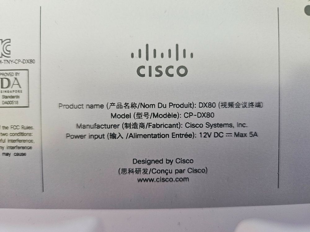 Cisco CP-DX 80 Webex Monitor (Gebraucht) in Wettswil für CHF 1 – nur ...