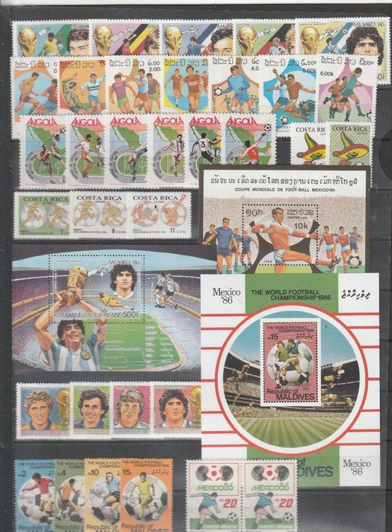 80 A/MEXICO OLYMPIADE 1986 7 SERIEN+4 BLOCKS ** (Neu (gemäss Beschreibung)) in Hirschthal für ...