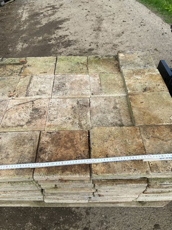 Gartenplatten Travertin (Gebraucht) in Birmenstorf für CHF 50 – nur ...