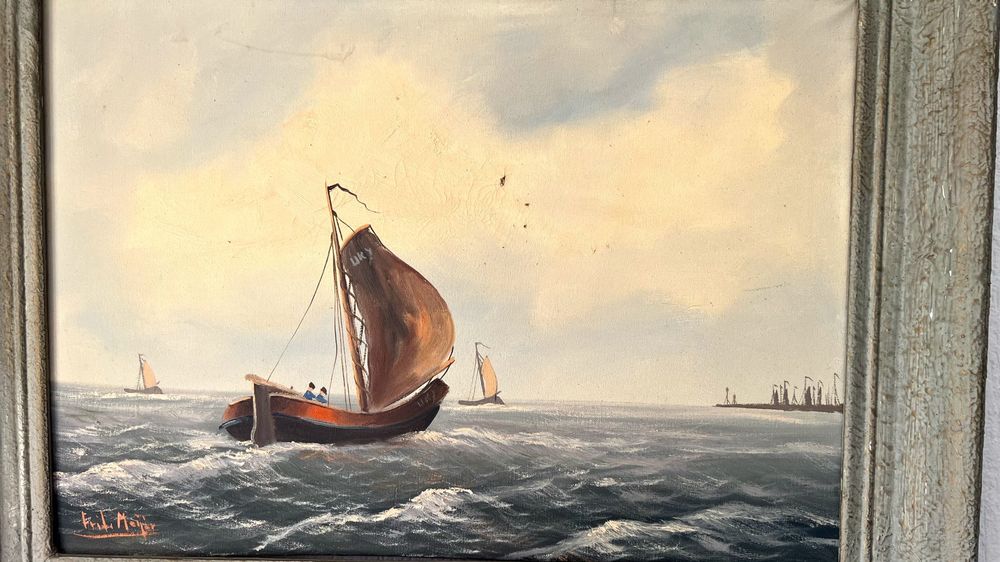 Landschaftsgemälde von Fritz Maijer. Ölgemälde Bild (Gebraucht) in ...