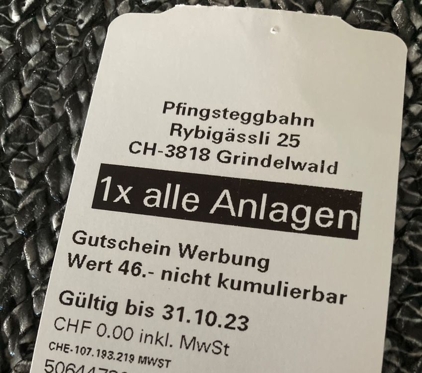 Pfingstegg - Gondel-Retourfahrt, Rodeln & Fly Line (Gebraucht) in ...