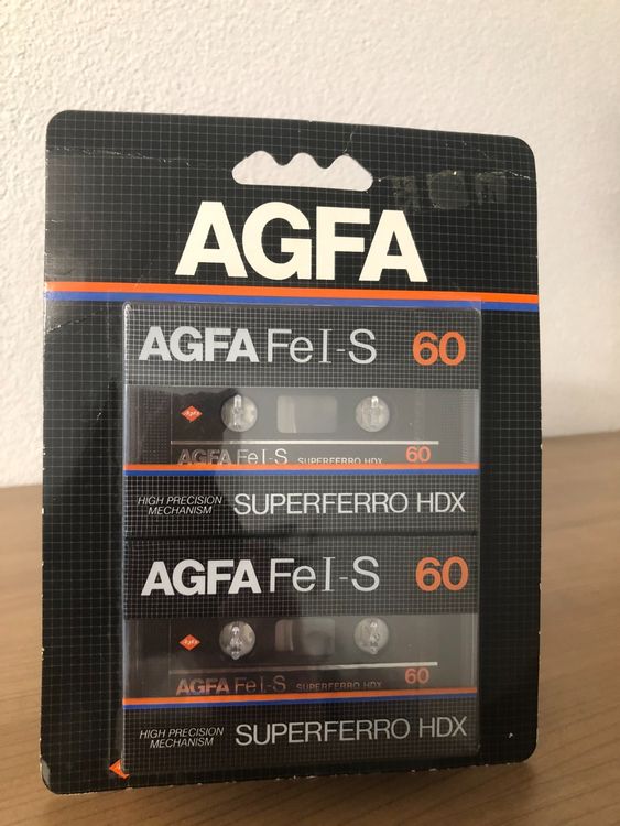 AGFA Fe-I-S 60 SUPERFERRO HDK Audio-Kassette Doppelpack NEU! (Neu und ...