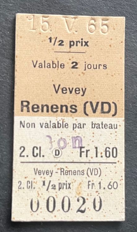 Vevey Renens (VD)/ 1965 | Kaufen auf Ricardo