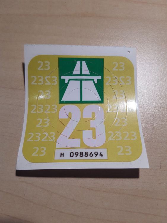 Autobahn-Vignette 2023 neu (gültig bis 01/2024) (Neu und originalverpackt) in Sargans für CHF 25 ...