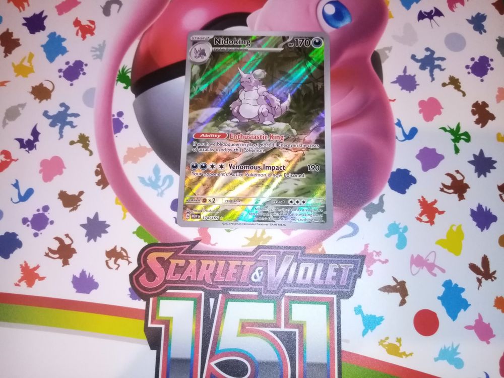 Pokémon Karte Nidoking 174/165 MEW EN Illustration Rare 151! | Kaufen auf Ricardo