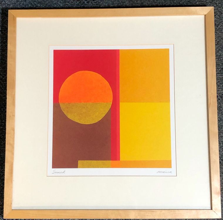 Moderne Serigraphie unleserlich Signiert | Kaufen auf Ricardo