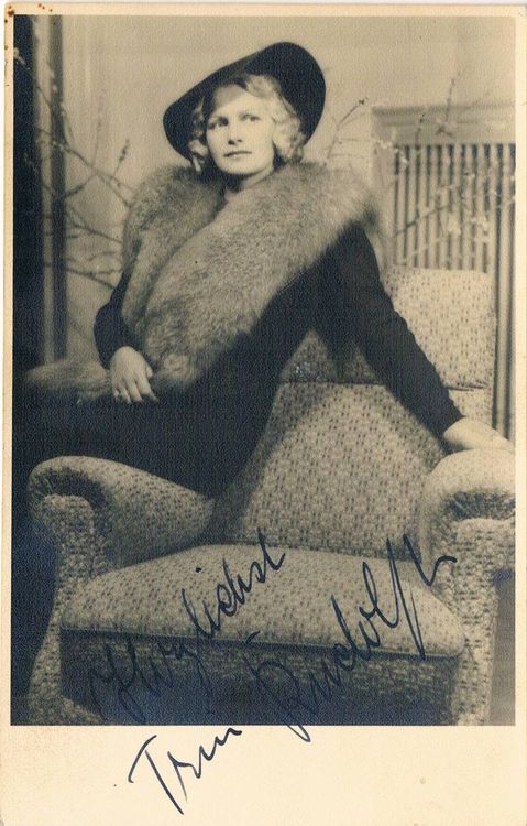 Tresi Rudolph 1911-97 Autogramm signiert Vintage Foto 9x14cm (Gebraucht ...